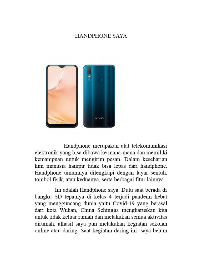 Teks Deskripsi Handphone | PDF