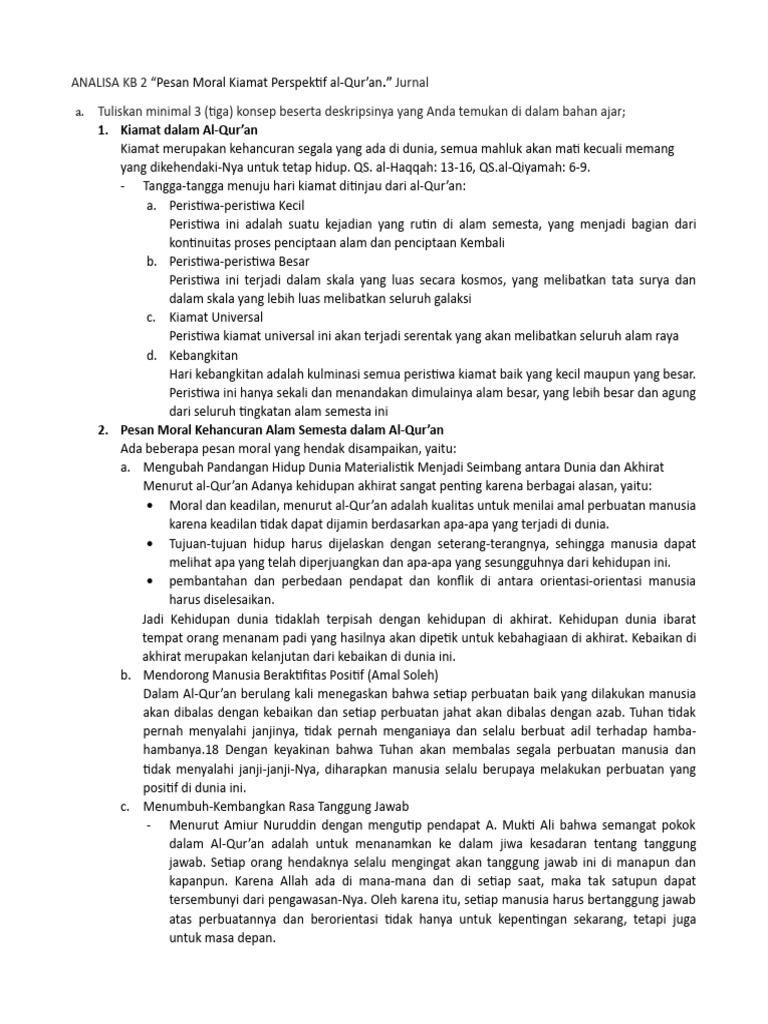 ANALISA KB 2 Modul 9 | PDF