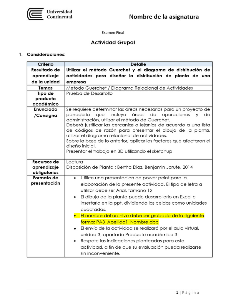 Consigna Examen Final | PDF