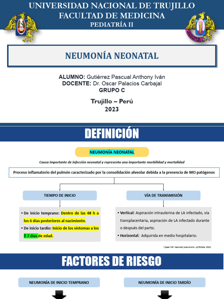 Neumonía Neonatal | PDF