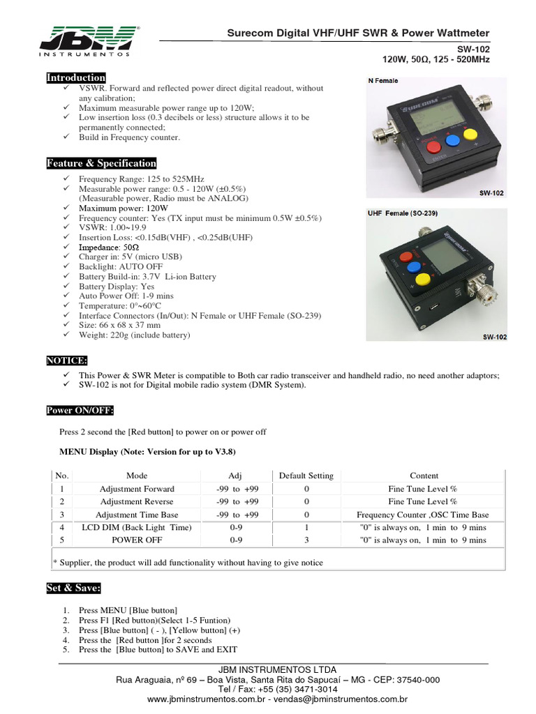 SW 102 So259 | PDF | Telecommunications | Computer Engineering