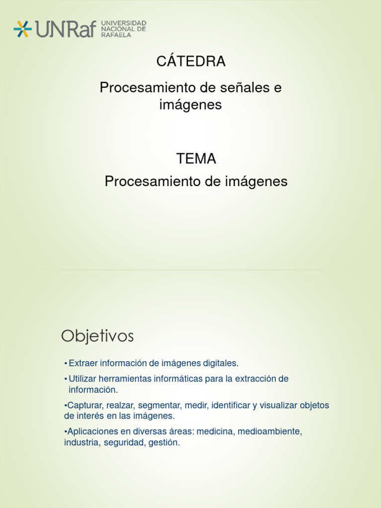 Procesamiento Digital de Imágenes - 2 | PDF | Segmentación de imagen ...