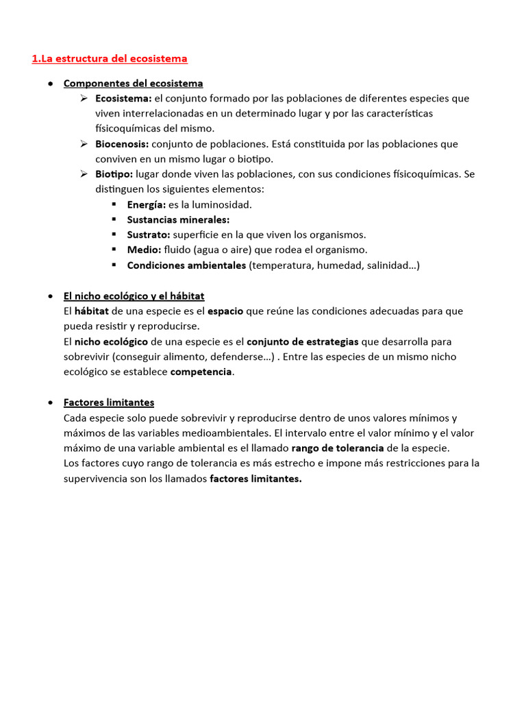 Resumen Bio Tema 7 | PDF | Entorno natural | Ecología
