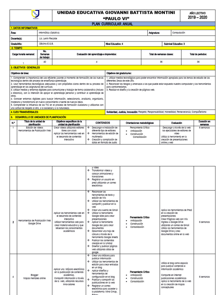 2020 2021 Pca 10 Computacion Pca | PDF | Red mundial | Internet y web