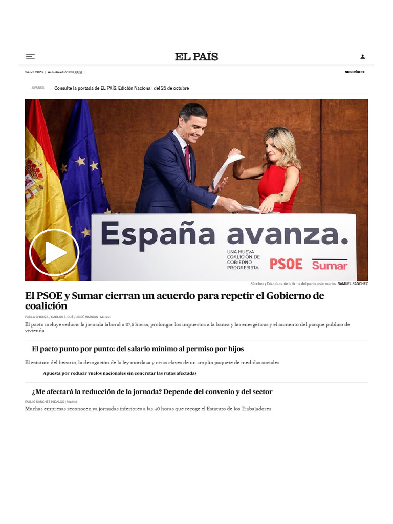 EL PAÍS - El Periódico Global | PDF | Franja de Gaza | Madrid