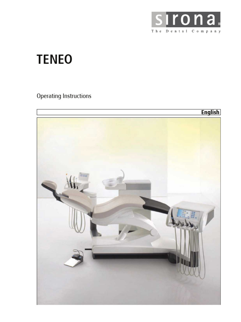 Sirona Teneo Dental Unit - User Manual | PDF | Safety | Reliability Engineering