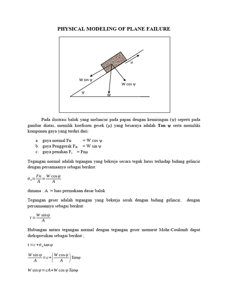 Physical Modeling of Plane Failure New | PDF