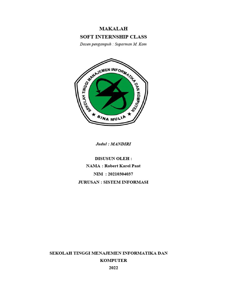 Soft Internship Class | PDF
