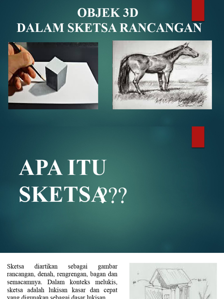 Jenis dan Teknik Sketsa 3D | PDF