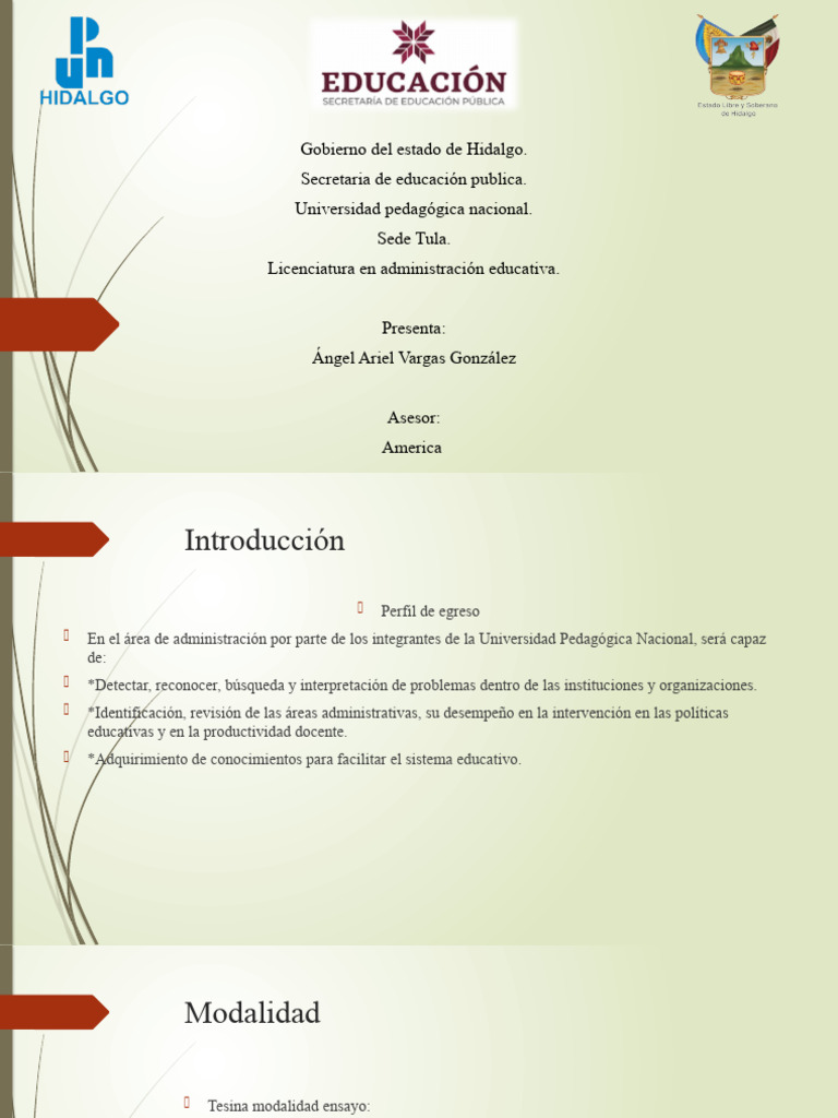 Presentación Tesis | PDF