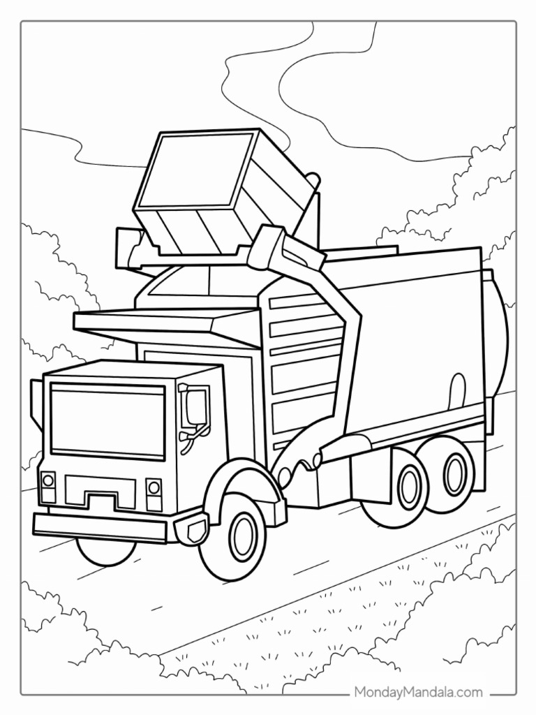 Garbage Truck Dumping Trash Into Holding Area | PDF