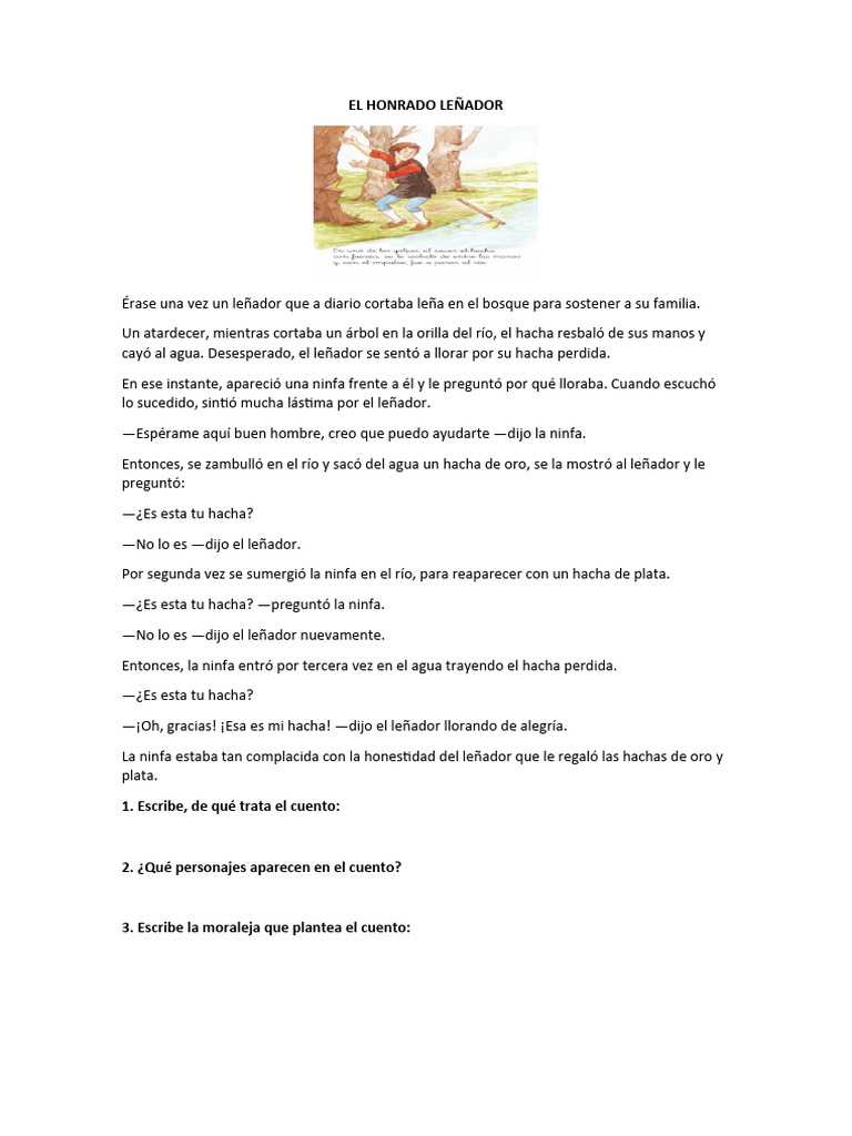 El Honrado Leñador | PDF