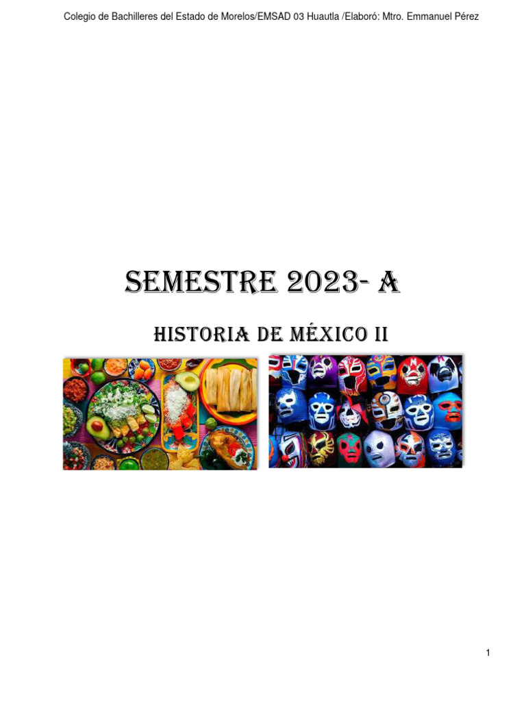 Historia De México Ii Pdf México Politica De Mexico