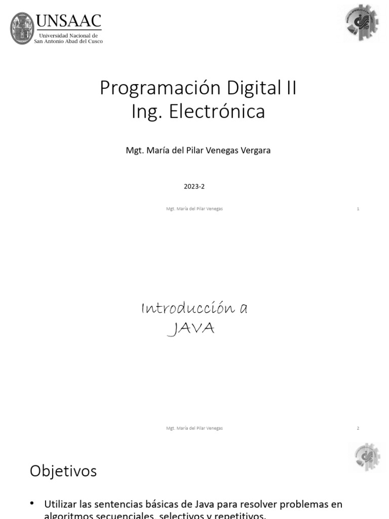 1.- Introducción a Java | PDF | Java (lenguaje de programación) | Tipo de datos