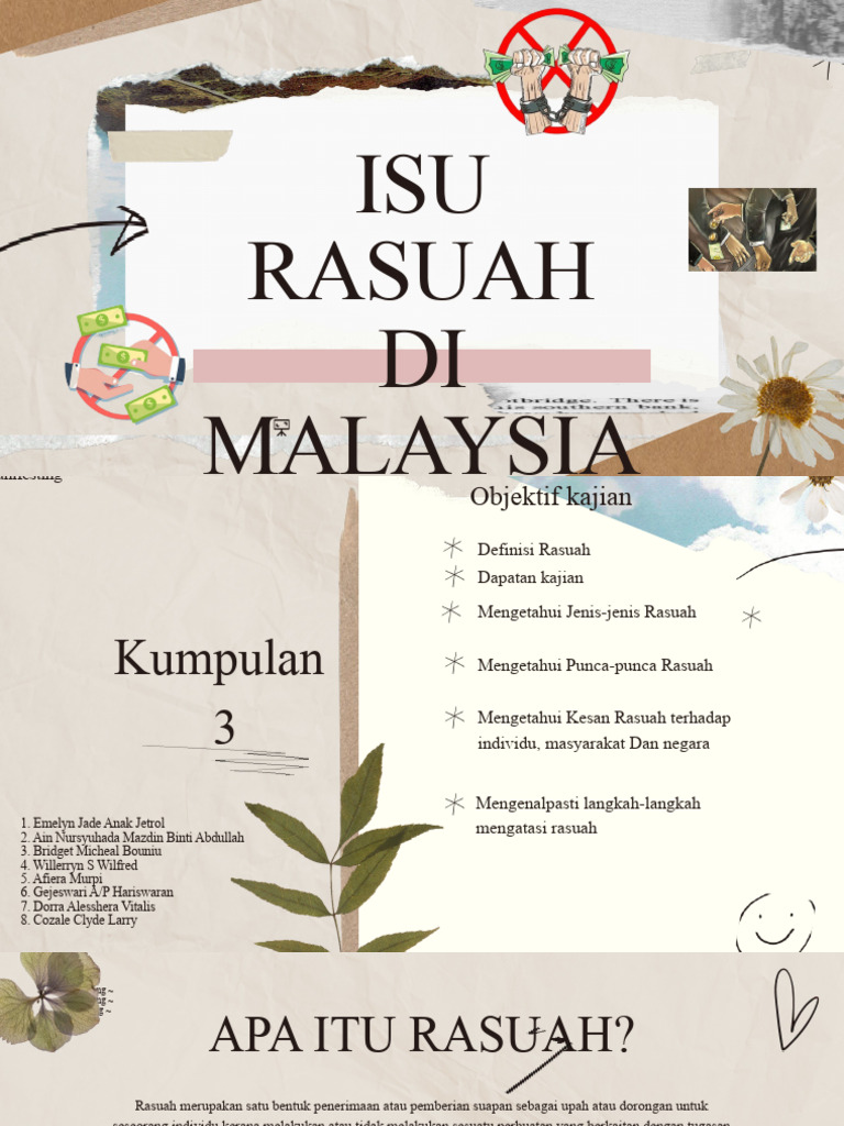 Kumpulan 3 Isu Rasuah Di Malaysia | PDF