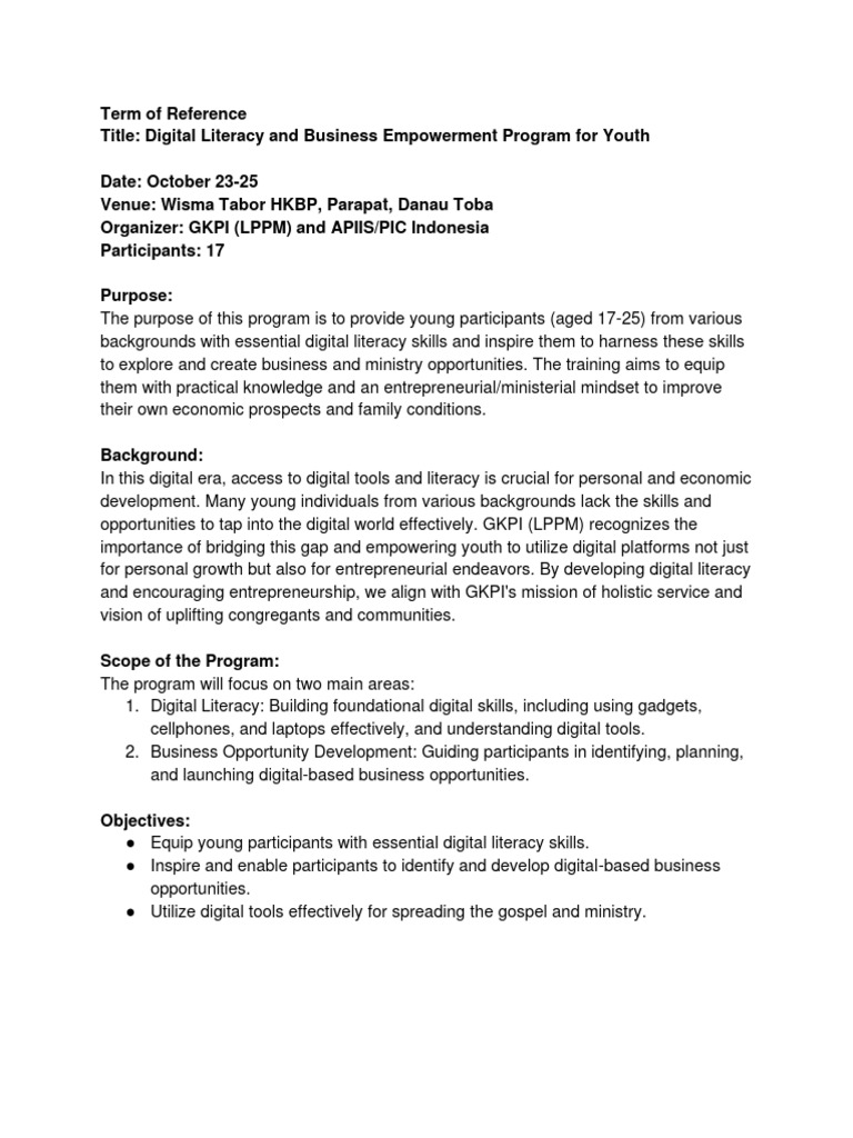 GKPI (LPPM) Digital Training | PDF