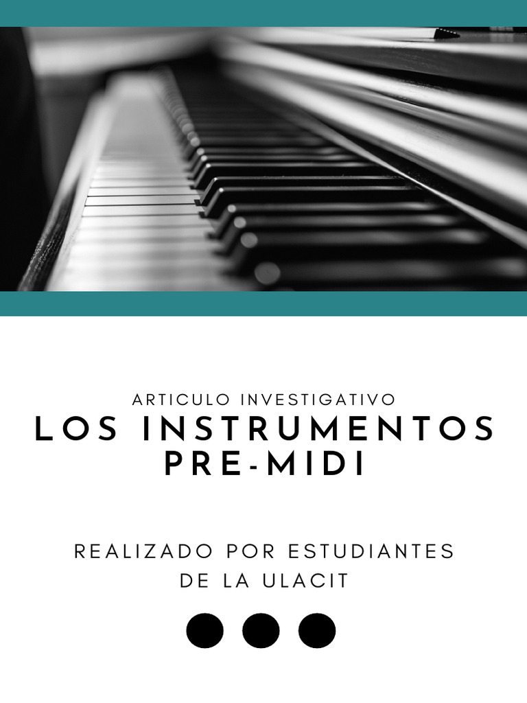 Los Instrumentos Pre-Midi Investigación | PDF | Música electrónica ...