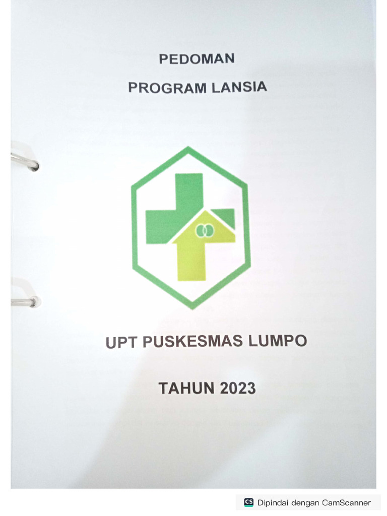 Pedoman Program Lansia | PDF