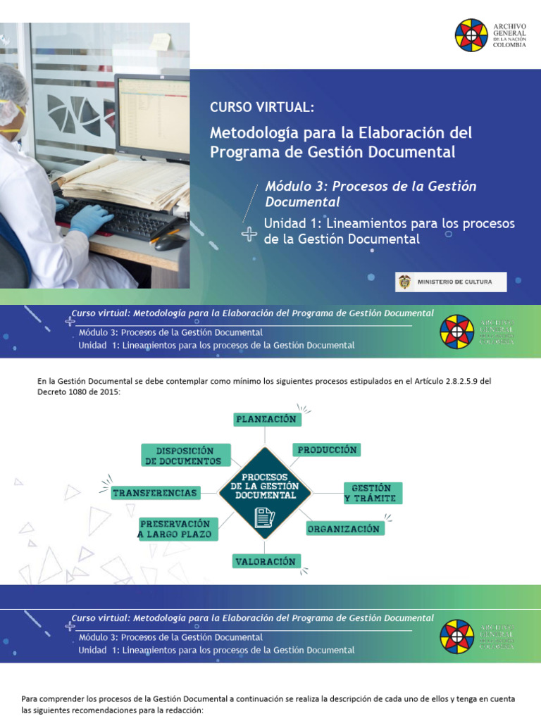 PGD MODULO 3 UNIDAD 1 | PDF | Gestión de registros | Metadatos