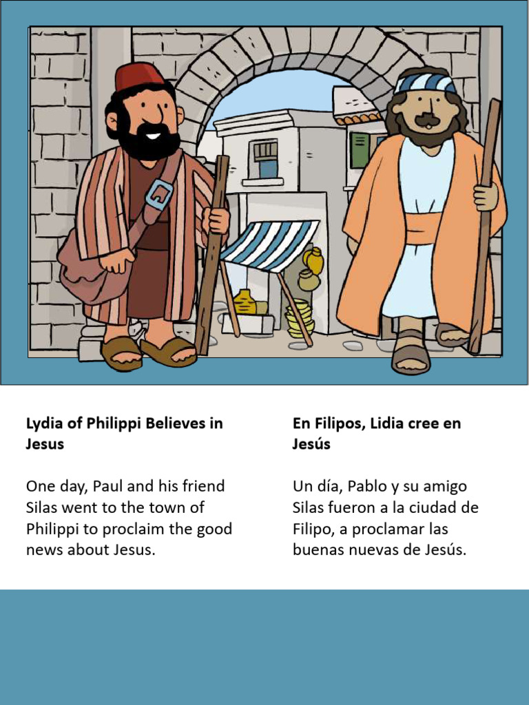 Lydia of Philippi Believes in Jesus - en Filipos, Lidia Cree en Jesús | PDF