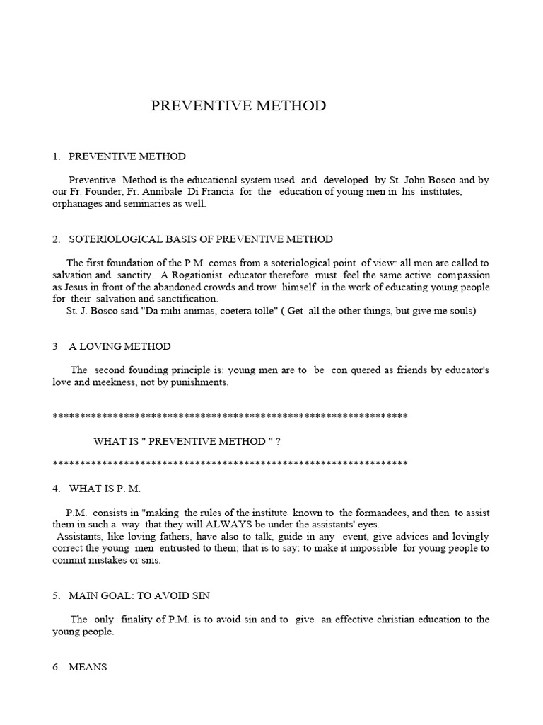 4-06 Preventive Method | PDF | Love