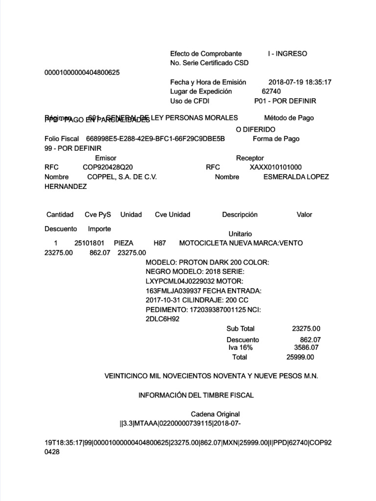 PDF Factura Coppel PDF - Compress | PDF