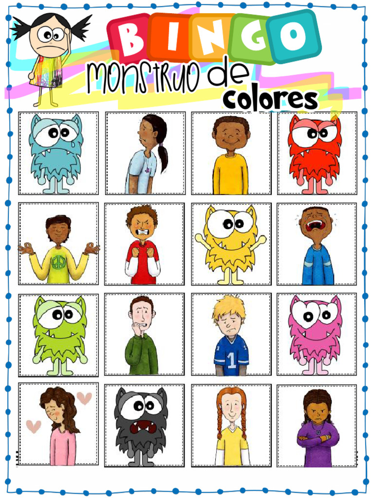Bingo de Las Emociones | PDF