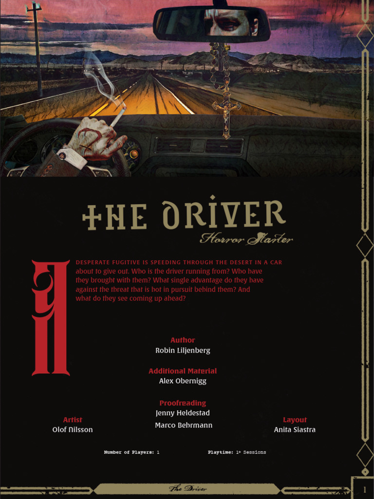 The Driver a Scenario for KULT Divinity Lost | PDF
