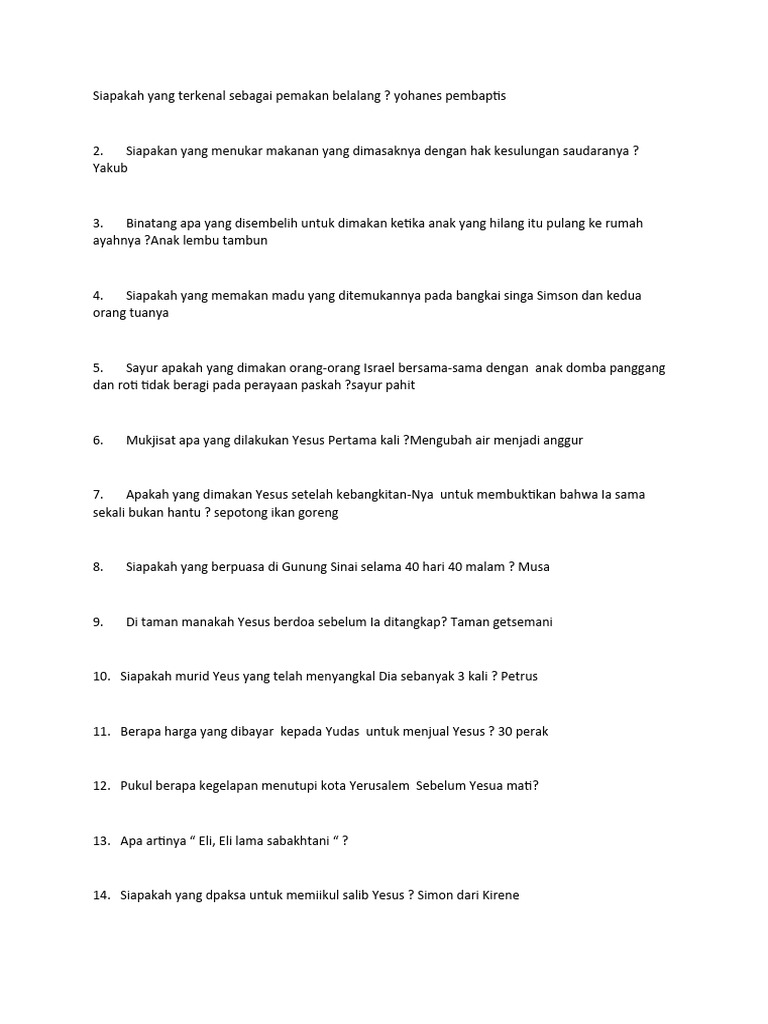 Materi CCA Paskah | PDF