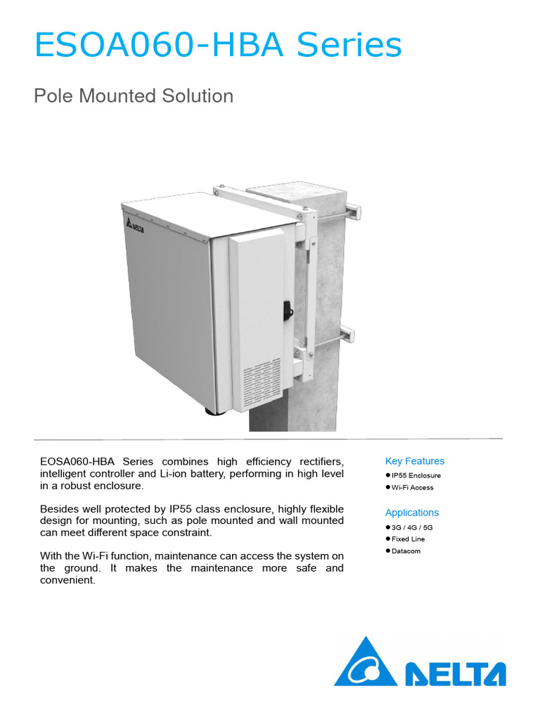 Fact Sheet - ESOA060-HBA Series - en - Rev05 | PDF | Rectifier ...