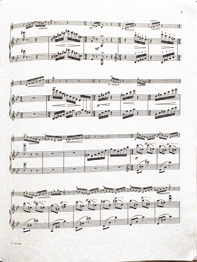 Quatro Variations Sur Un Theme de Domenico Scarlatti 3 | PDF