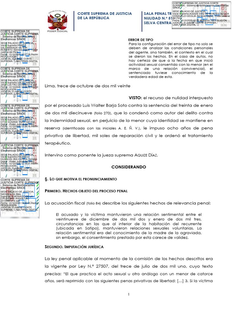 Nulidad N.º 517-2019 | PDF | Derecho penal | Judicaturas