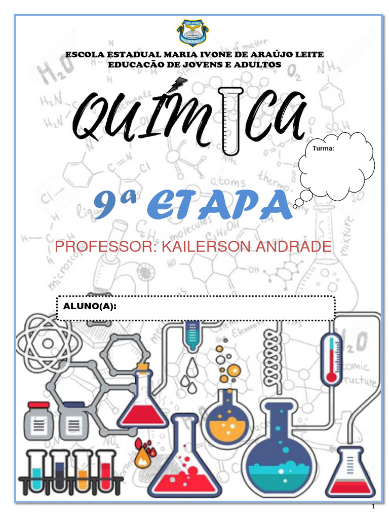 Apostila De Quã Mica 9â Etapa Download Grátis Pdf Mistura