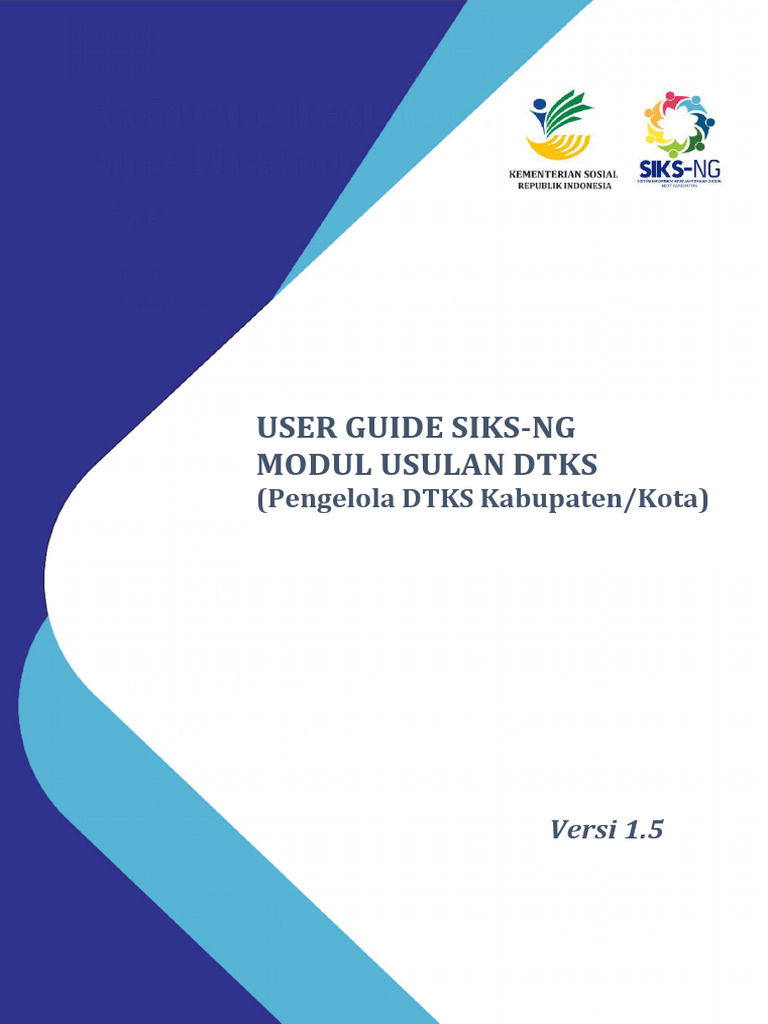 Panduan Pengusulan DTKS SIKS-NG | PDF