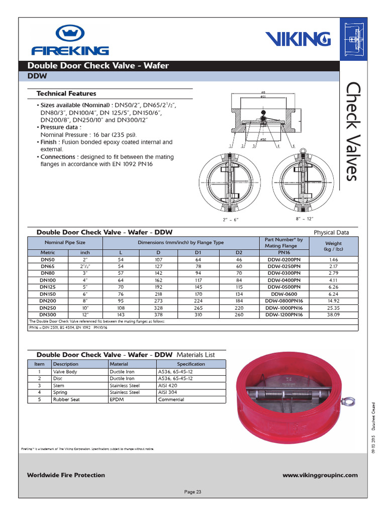 FIREKING Valves & Accessories (Jun 2022) V1.4 | PDF | Mechanical ...