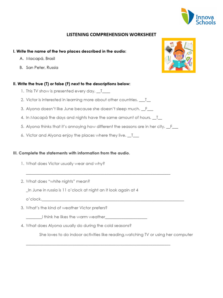 B1_-_ACTIVITY_10_-_LISTENING_WORKSHEET (1) | PDF