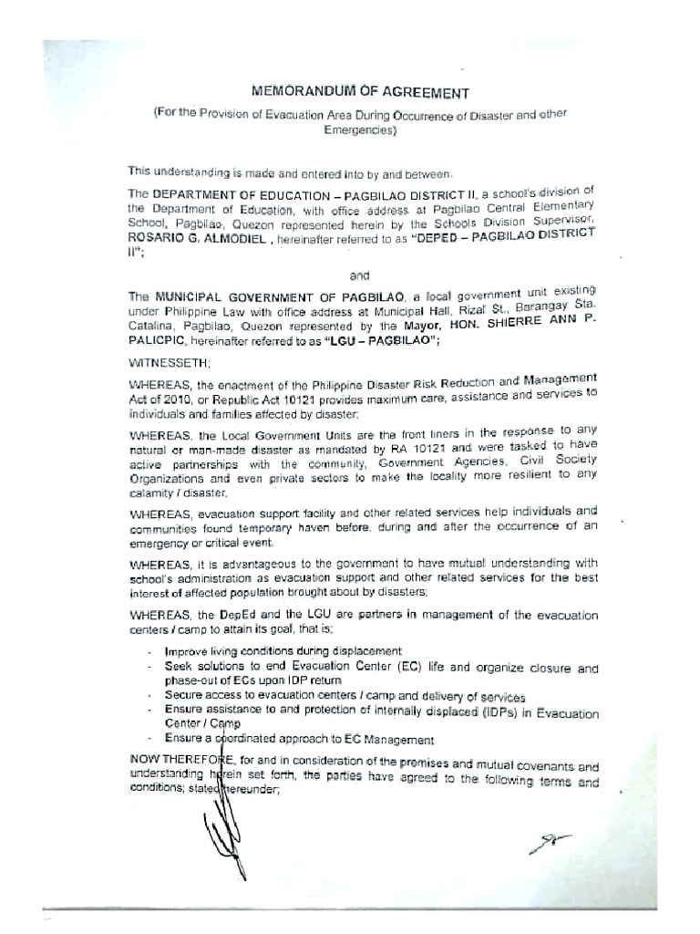 DRRM Moa With Lgu | PDF