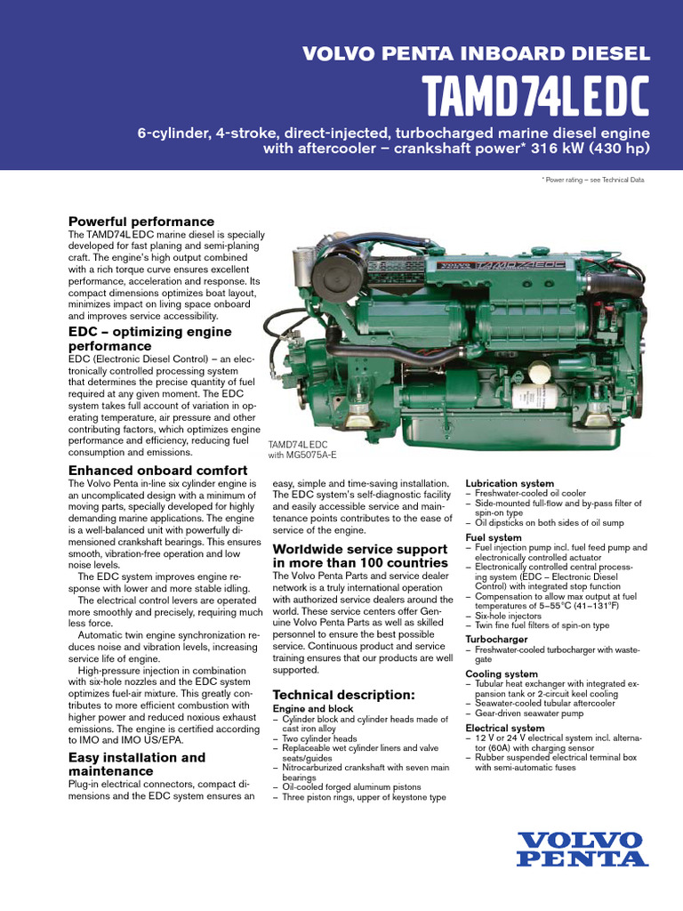 Tamd 74 L | Download Free PDF | Diesel Engine | Engines