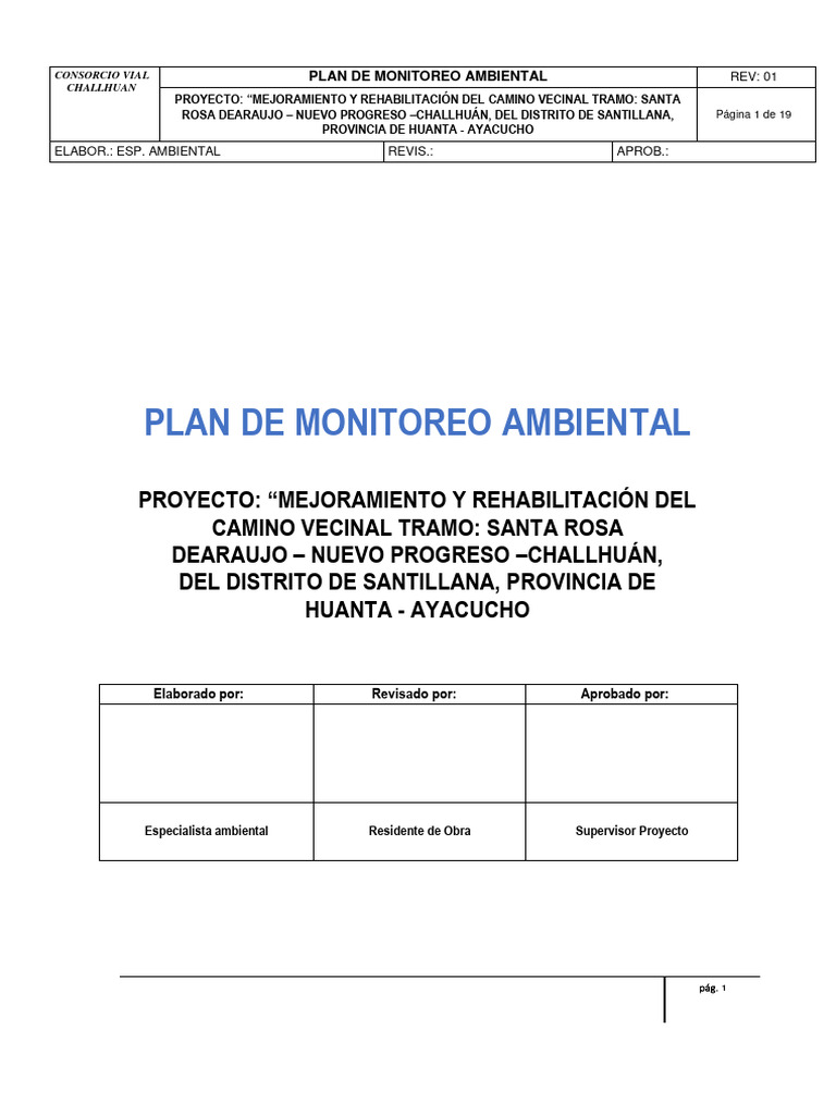 3 Plan de Monitoreo Ambiental (1) | PDF