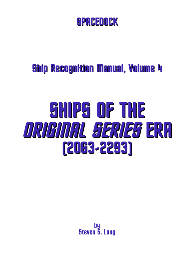 05 SRM4 TOS Era | PDF | Starship Enterprise | Ships