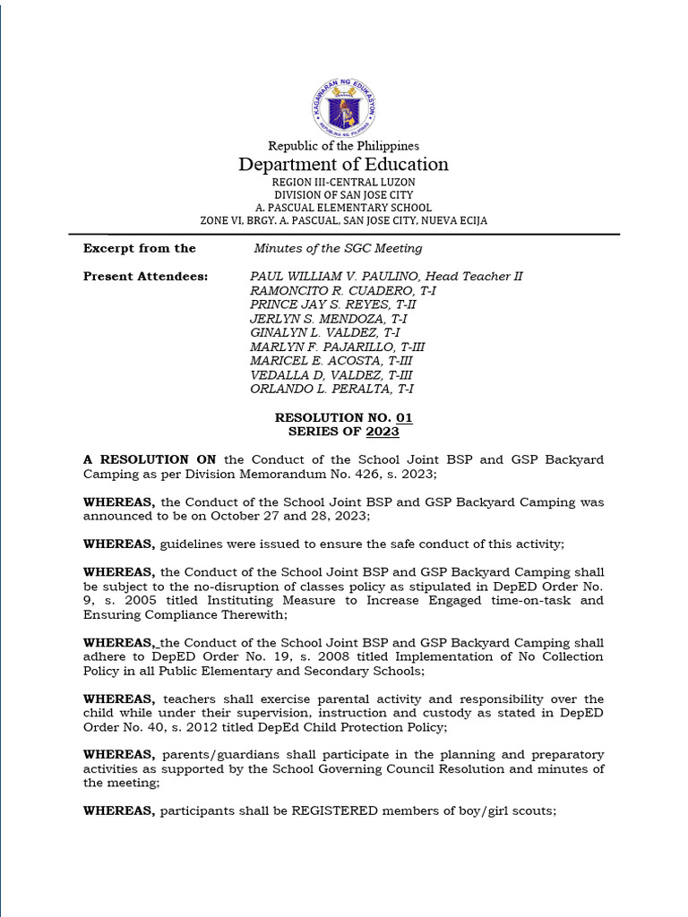 A P ES-SGC-Resolution | PDF | Social Institutions | Government