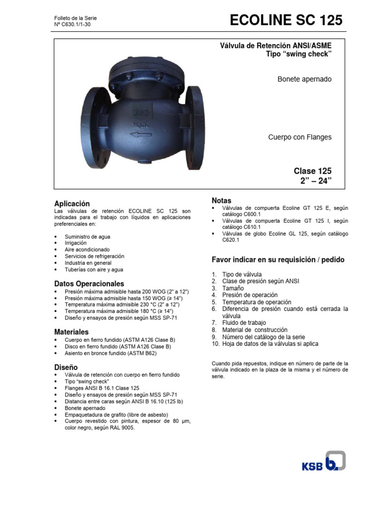 Ecoline SC 125 - C630.1 - 1-30 | PDF | Ingeniería de Edificación ...