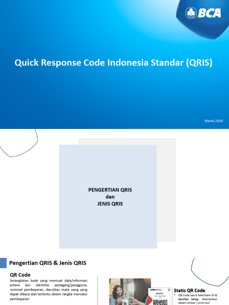 Panduan QRIS dan Penggunaannya di BCA | PDF