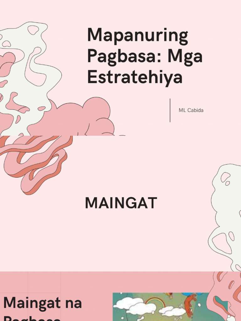 Mapanuring Pagbasa - Estratehiya | PDF