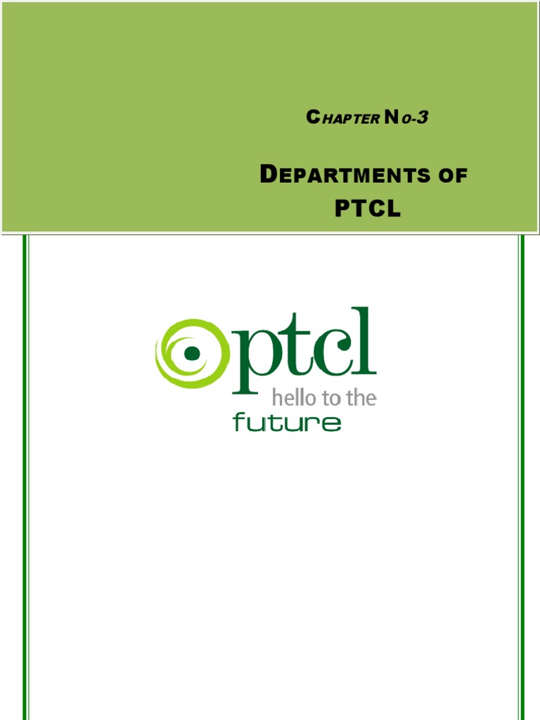 Chapter-3 Departments of PTCL | PDF | Employment | Revenue