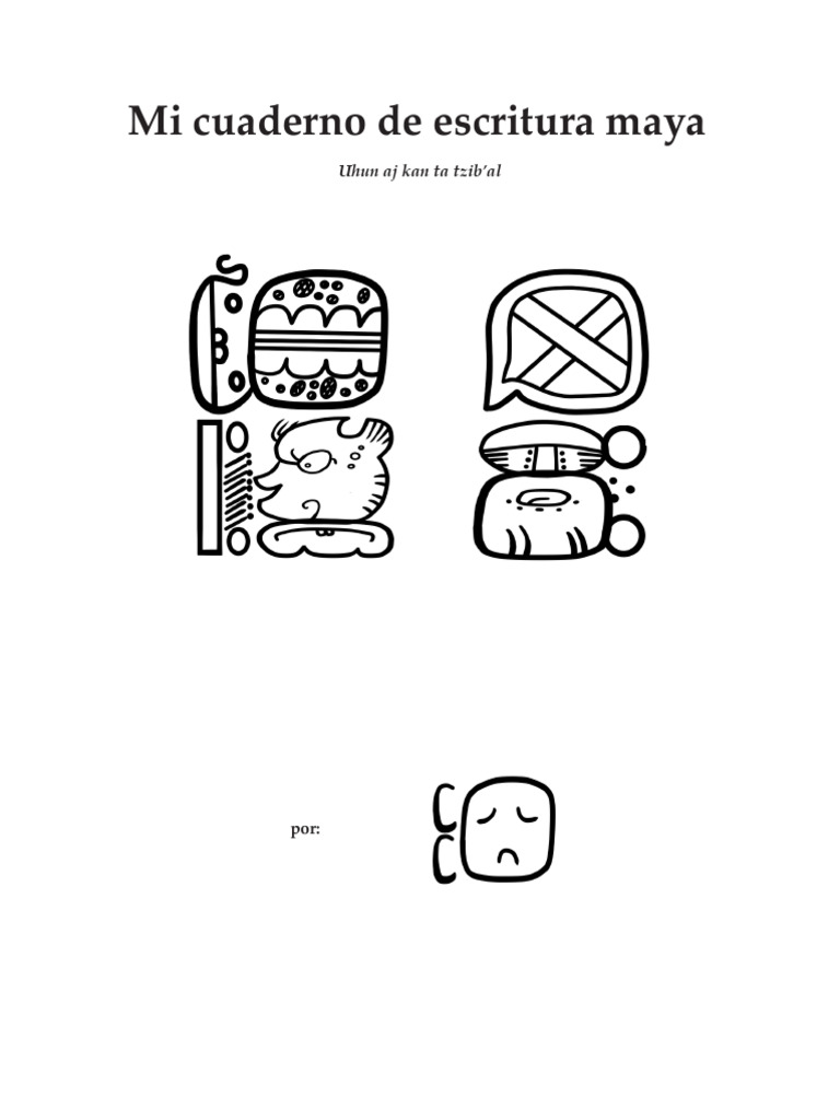 Cuaderno de Escritura Maya | PDF | Escritura