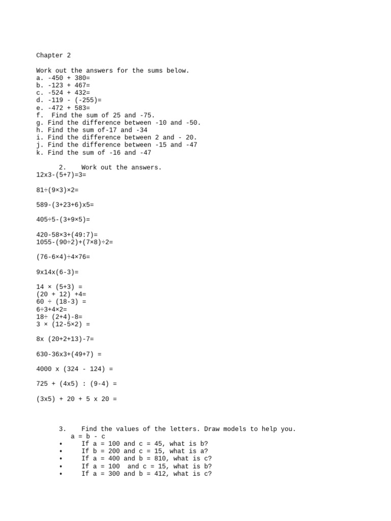 SD 6 Math Chapter 2 | PDF | Teaching Methods & Materials | Home & Garden