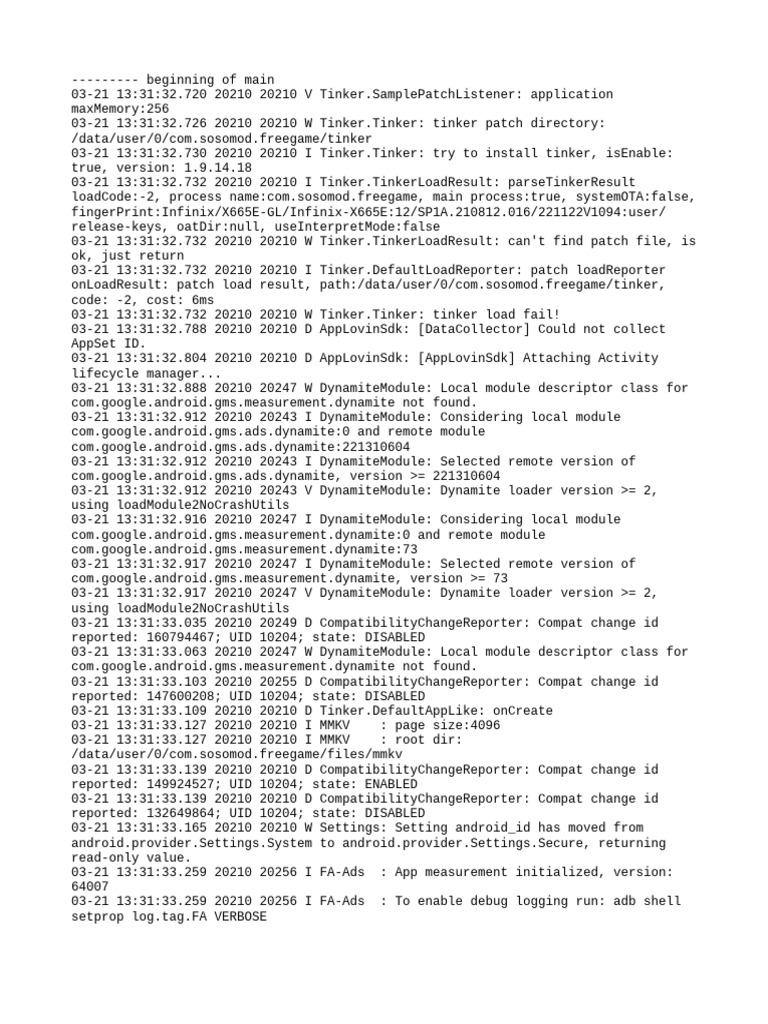 Eegame Logcat | PDF | Computers