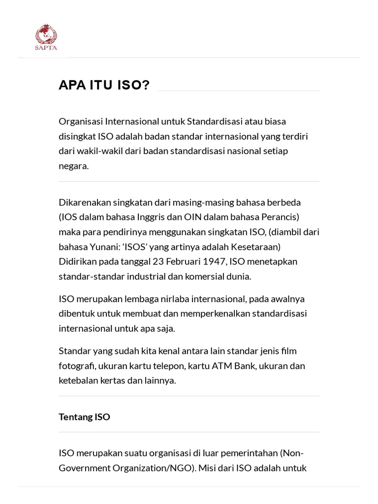 Iso Iso | PDF
