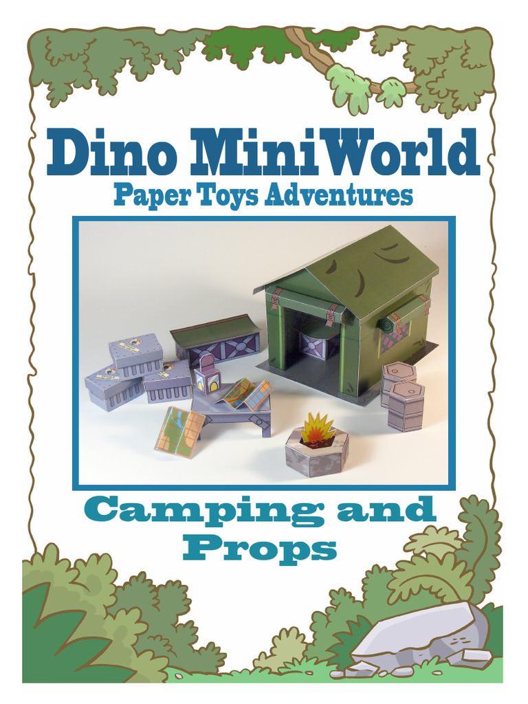 Camping Props Set 1 Papercraft | PDF